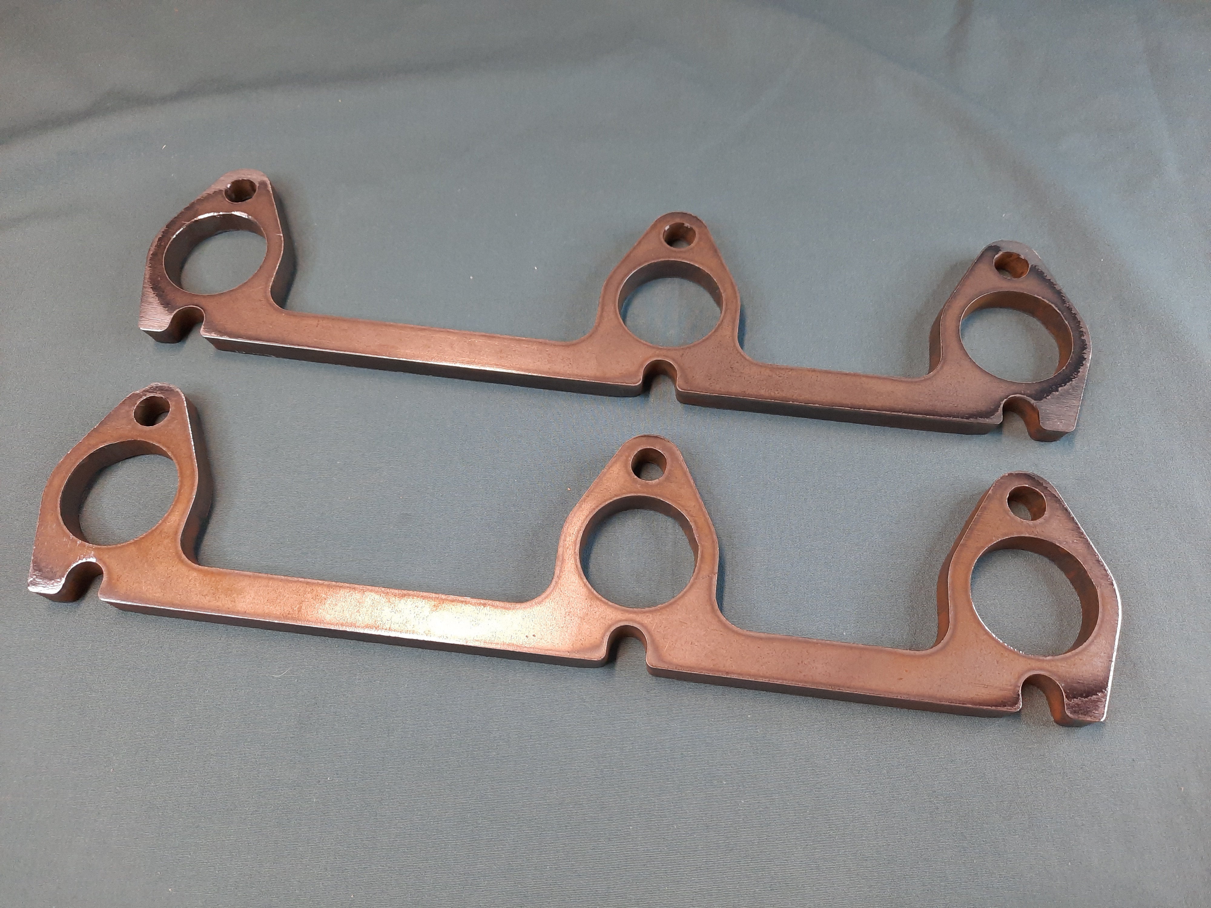 GM 2.8 3.1 3.4 Iron Head Header Flanges | Wide Open Throttle Technologies